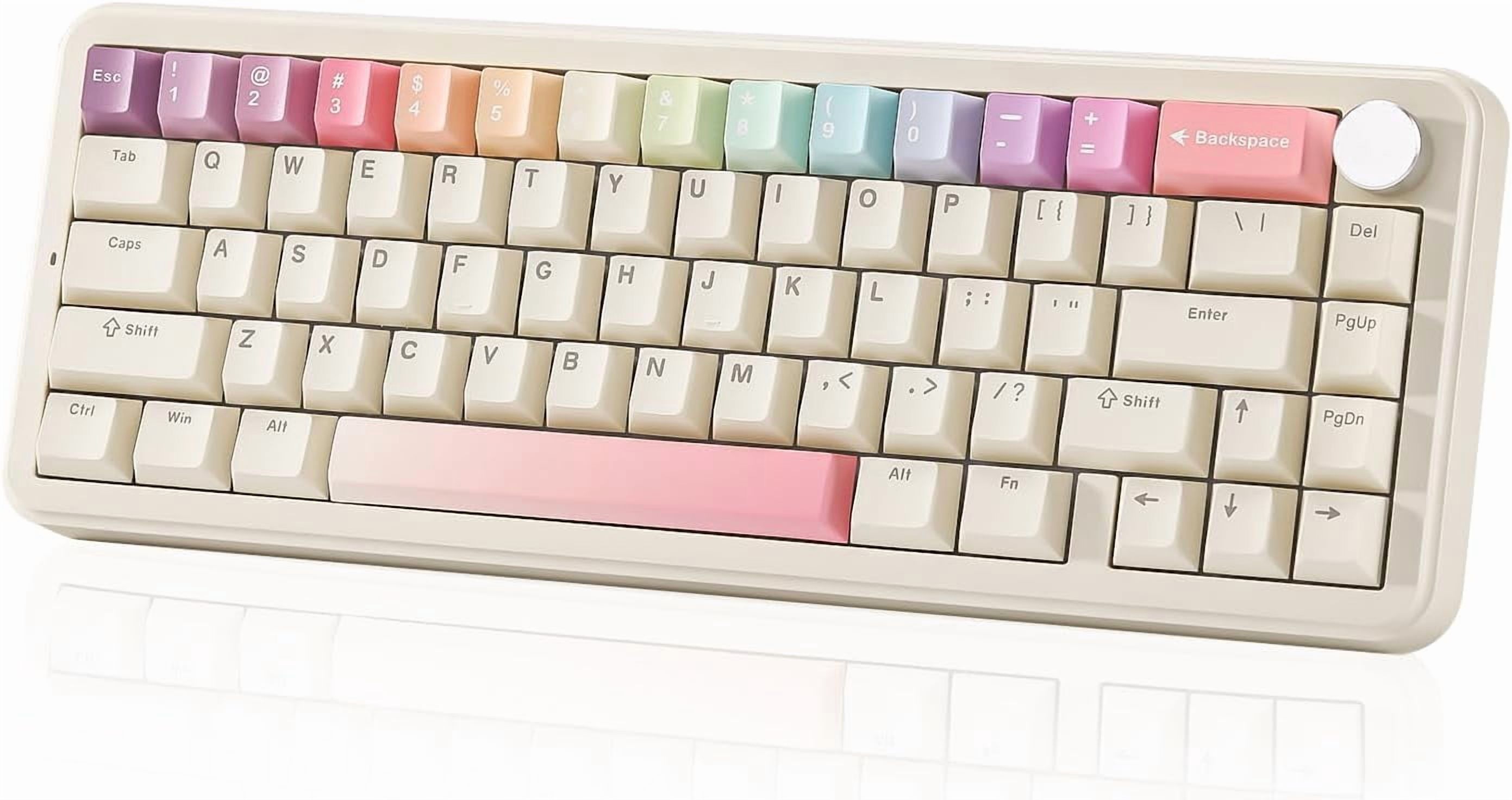 B68 Mechanical Keyboard,Tri-Mode BT5.0/2.4GHz/-C,Cute PBT Keycaps,Hot ...