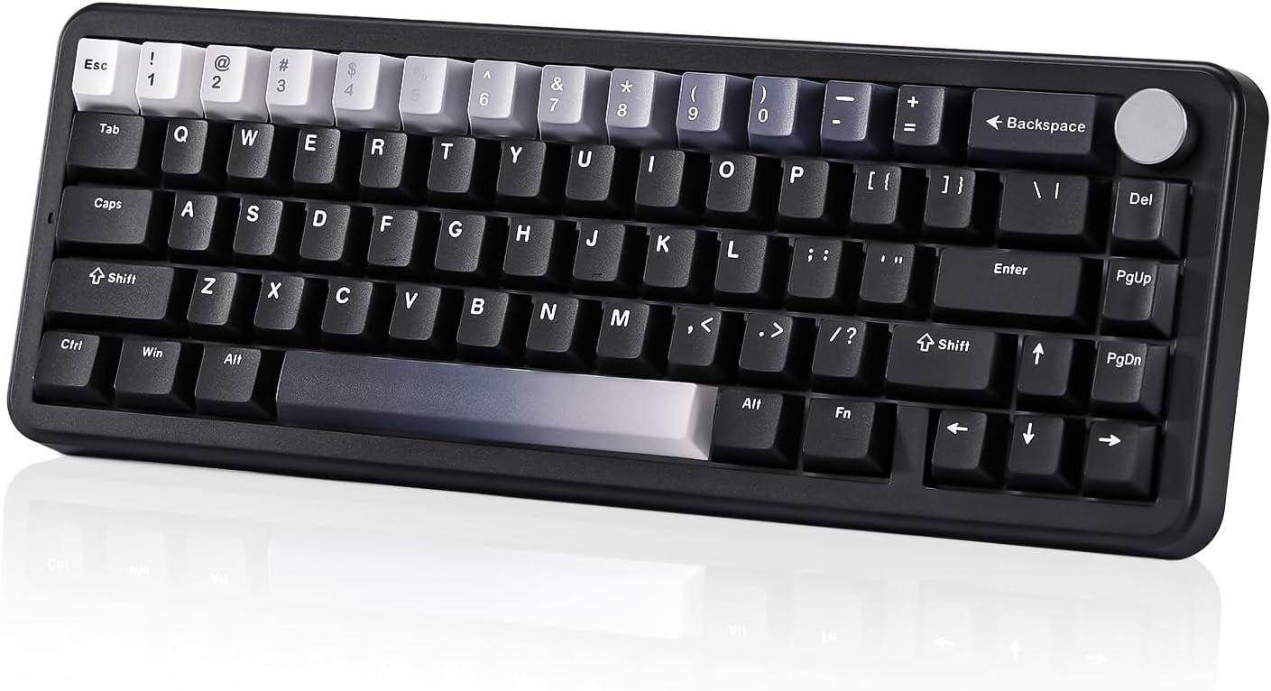 B68 Mechanical Keyboard,Tri-Mode BT5.0/2.4GHz/-C,Cute PBT Keycaps,Hot ...