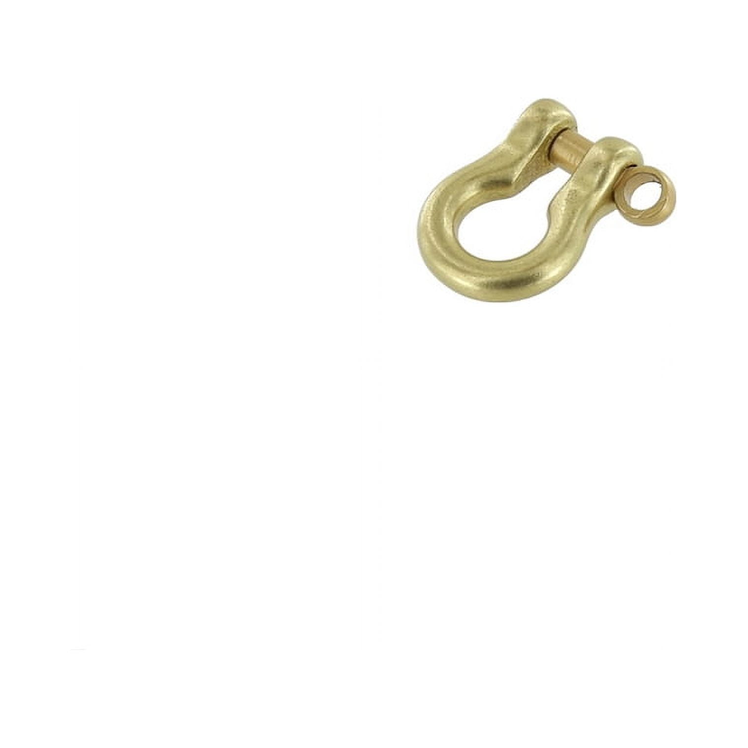 B7485 Natural Brass, Shackle w/ Screw Pin, Solid Brass-LL, Multiple ...