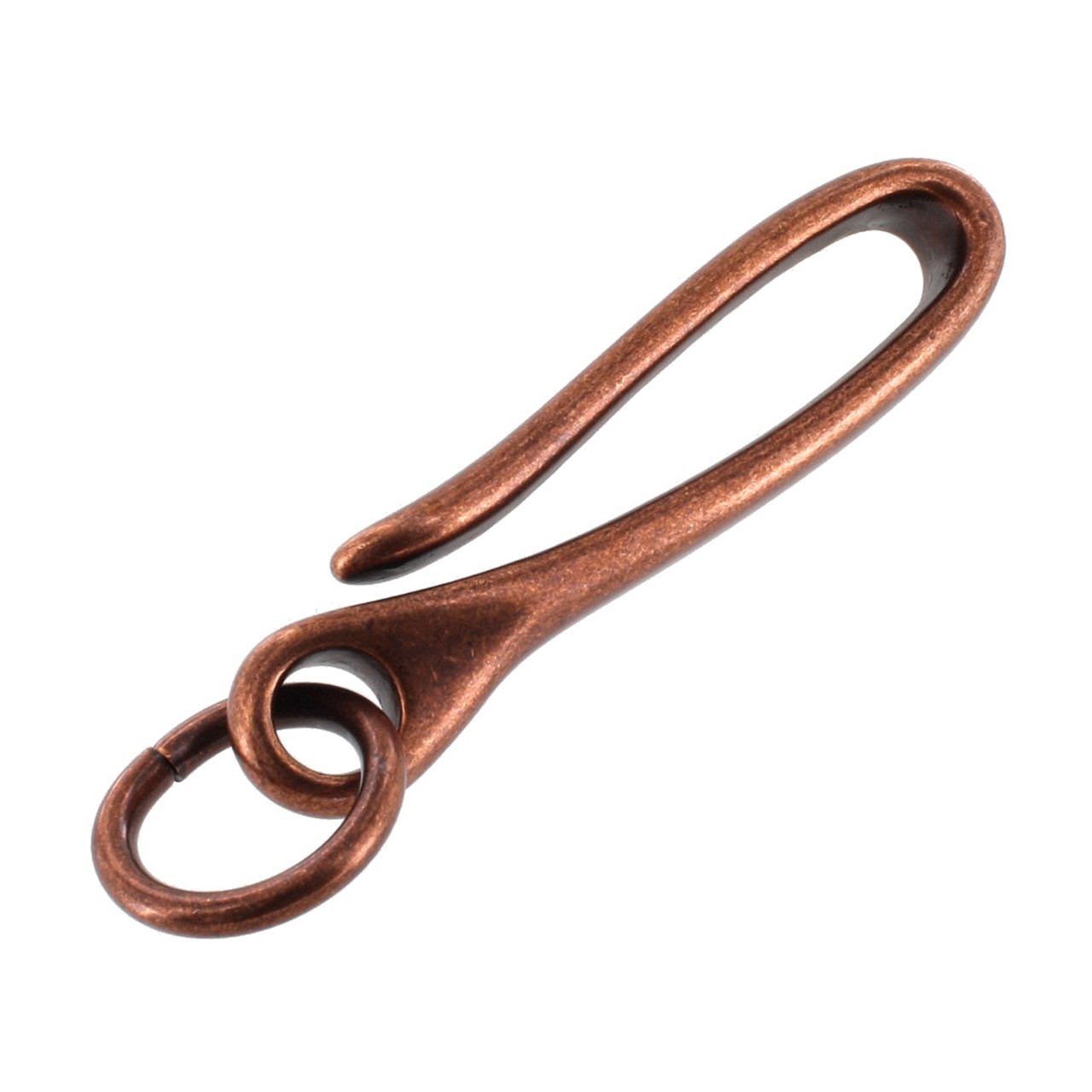 B7498 Antique Copper, Fish Hook Key Chain, Solid Brass-LL - Walmart.com