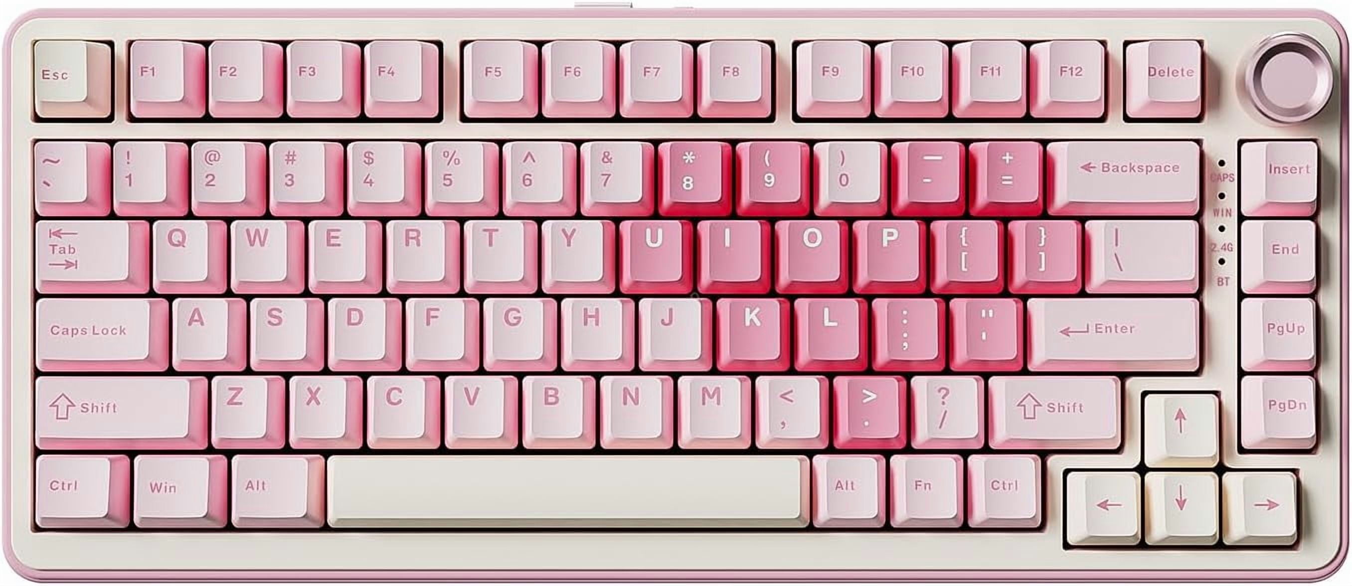 B75 Mechanical Keyboard,75% Layout with Knob,Hot Swap Gasket Custom ...