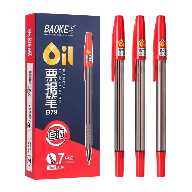 B79 0.7mm Oil-based Gel Pen Semi Pen Smooth Writing Office Pen 12pcs ...