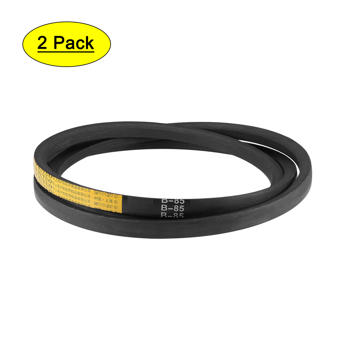 B85 V-Belts 85" Pitch Length, B-Section Rubber Drive Belts 2pcs ...
