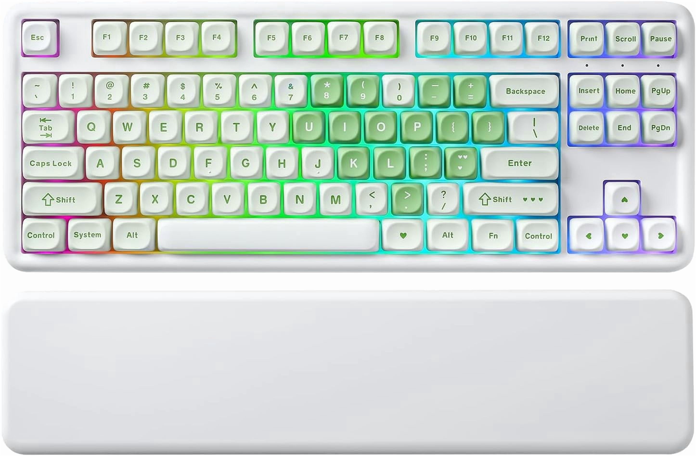 B87 Mechanical Keyboard,QMK/VIA Programmable,TKL Layout 87 ,BT/2.4G/-C ...