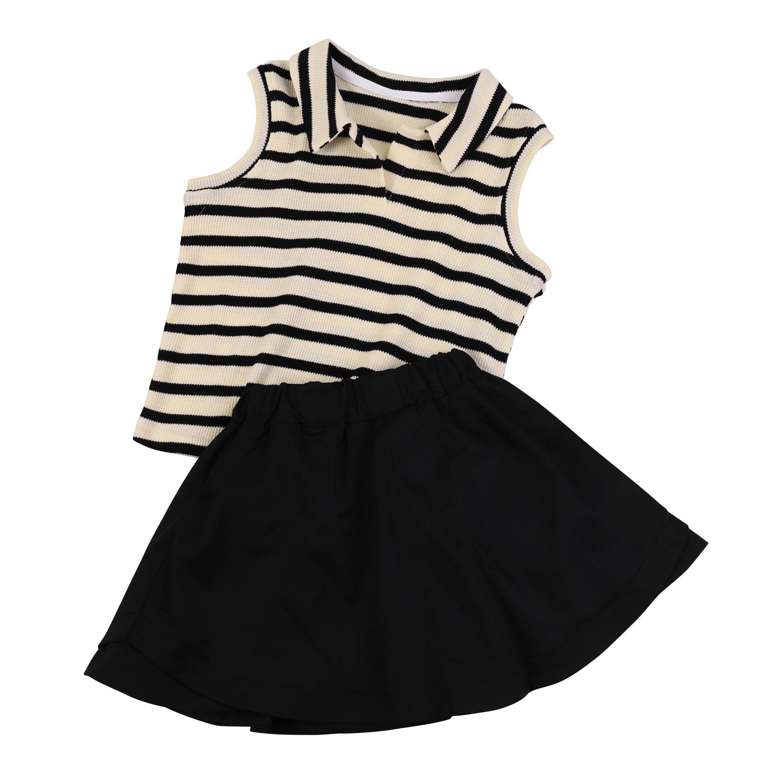 B91xZ Baby Girl Outfits Children's Summer Girls Two Piece Sleeveless ...