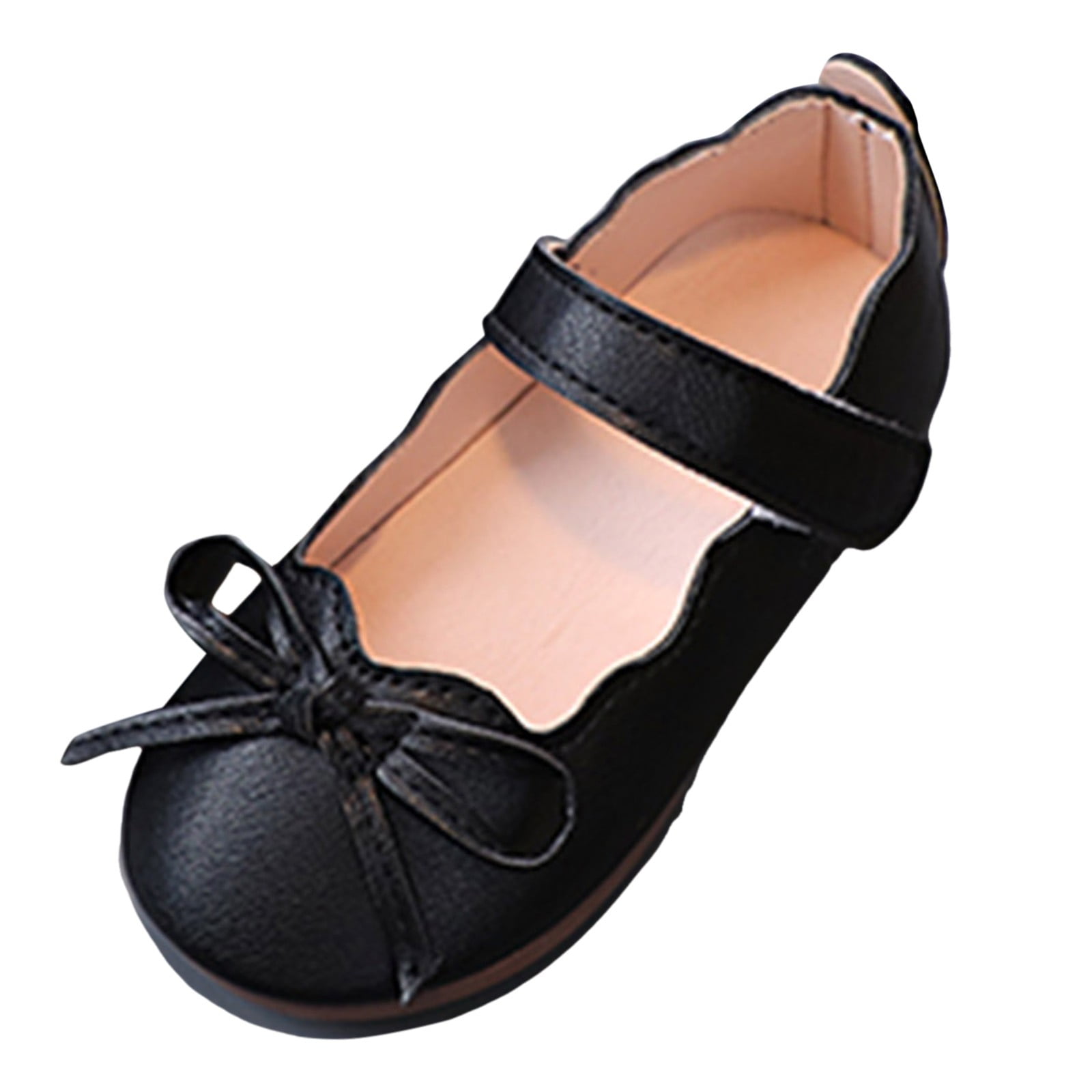 Entyinea Girl's Dress Shoes Girls Wedding Party Princess Shoes Flats ...