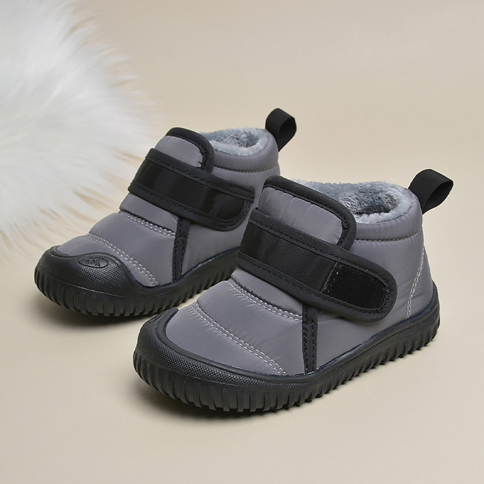 B91xZ Girls Boots Snow Boots Boys Girls Cold Weather Baby Shoes Hook ...