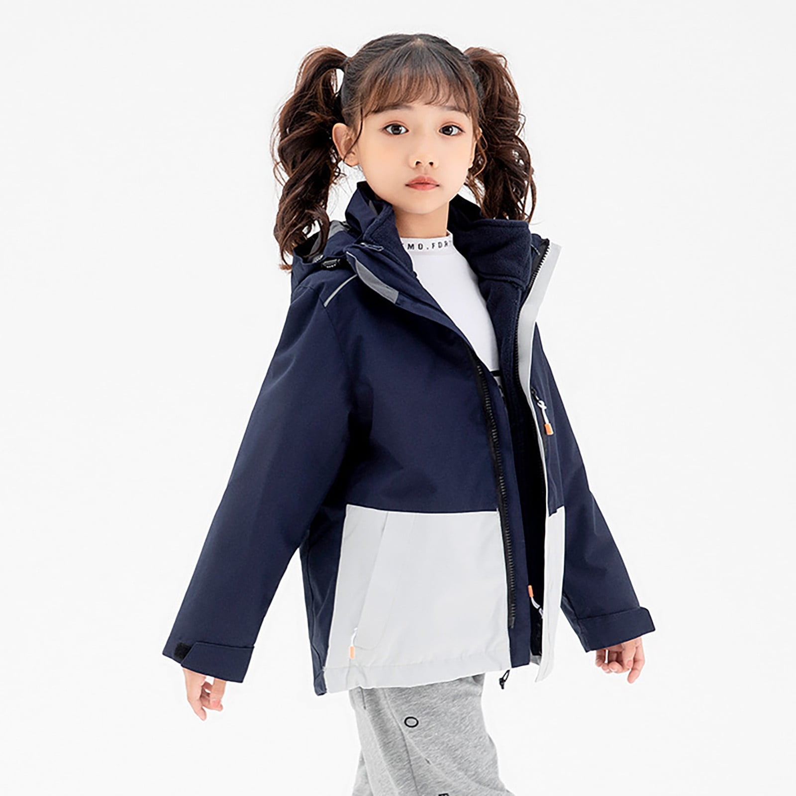 B91xZ Girls' Winter Coat Boys and Girls Two Piece Set Of Long Sleeved ...