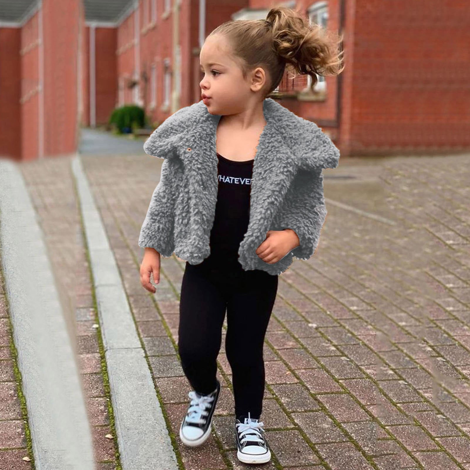 B91xZ Girls' Winter Coat Girls Boys Jacket Fall Winter Solid Cardigans ...