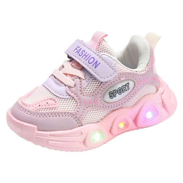 B91xZ Kids Light Up Shoes Trainers for Toddler Boys Girls Luminous ...