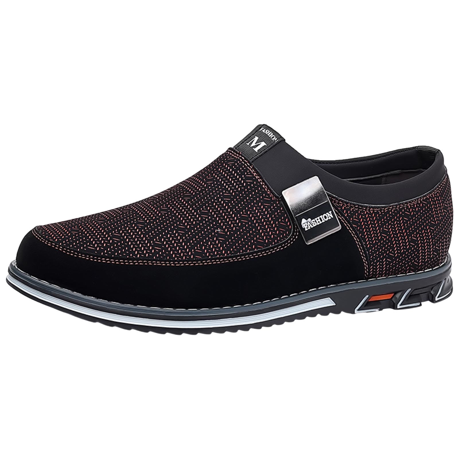 B91xZ Leather Shoes Water Repellent Slip On Loafers Lace up Leather ...