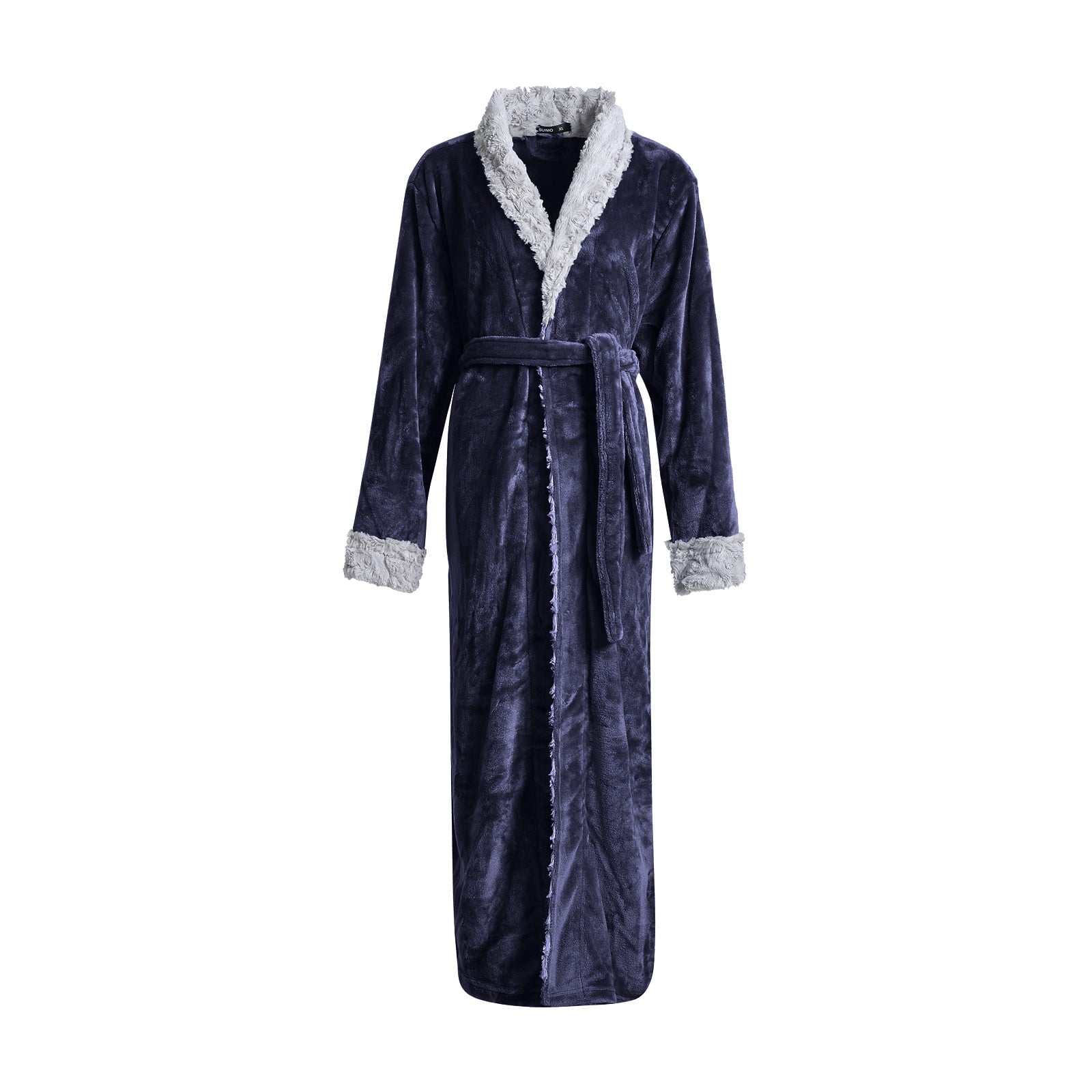 B91xZ Men's Shawl Pajama Robe Plus Size Thick Robe for Men with Side ...