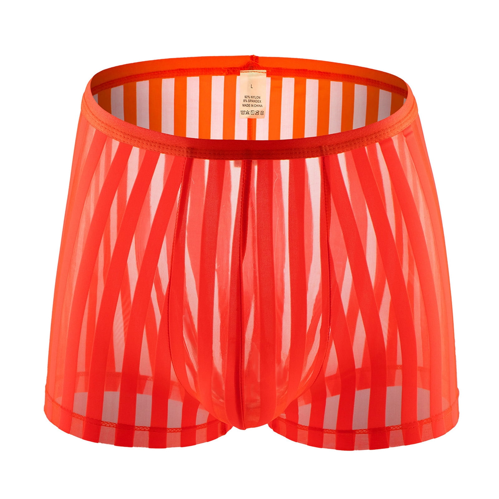 B91xZ Men's Super Soft Boxers Breathable Low Rise Mesh Trunks Underwear ...