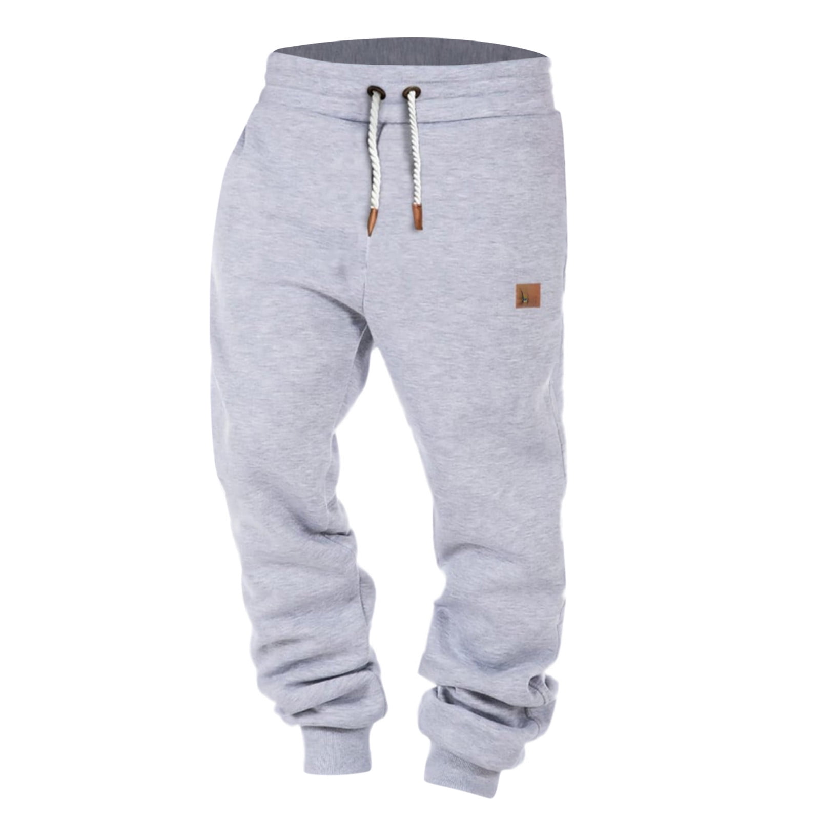 B91xZ Men's Sweatpants Slim Fit Gym Training Workout Pants with Zipper ...