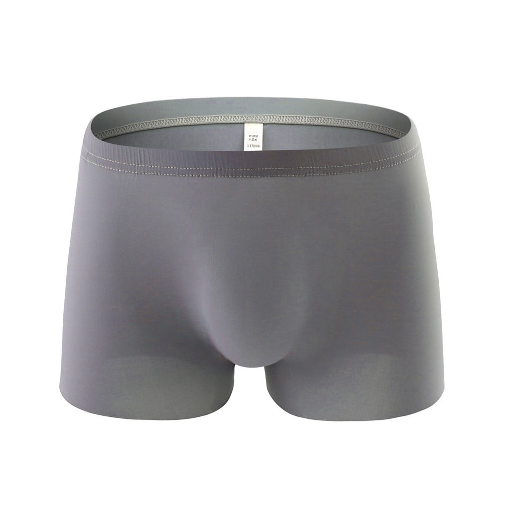 B91xZ Men's Underwear Boxer Briefs Trunks Single Pack Soft Cotton Low ...