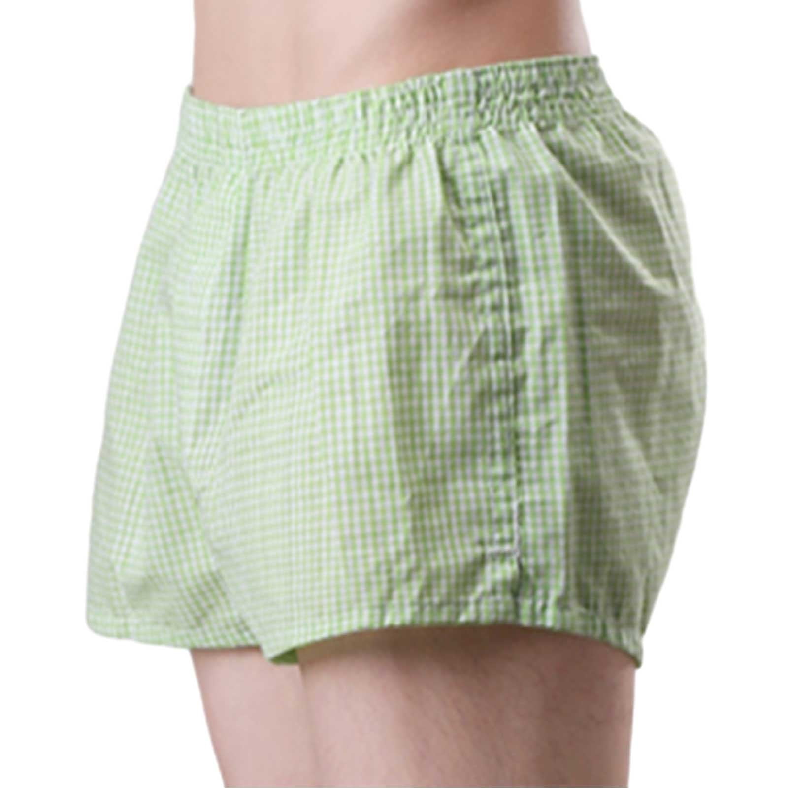 B91xZ Men's Underwear Boxers Classic Relaxed Fit Stretch Short,Green XL ...