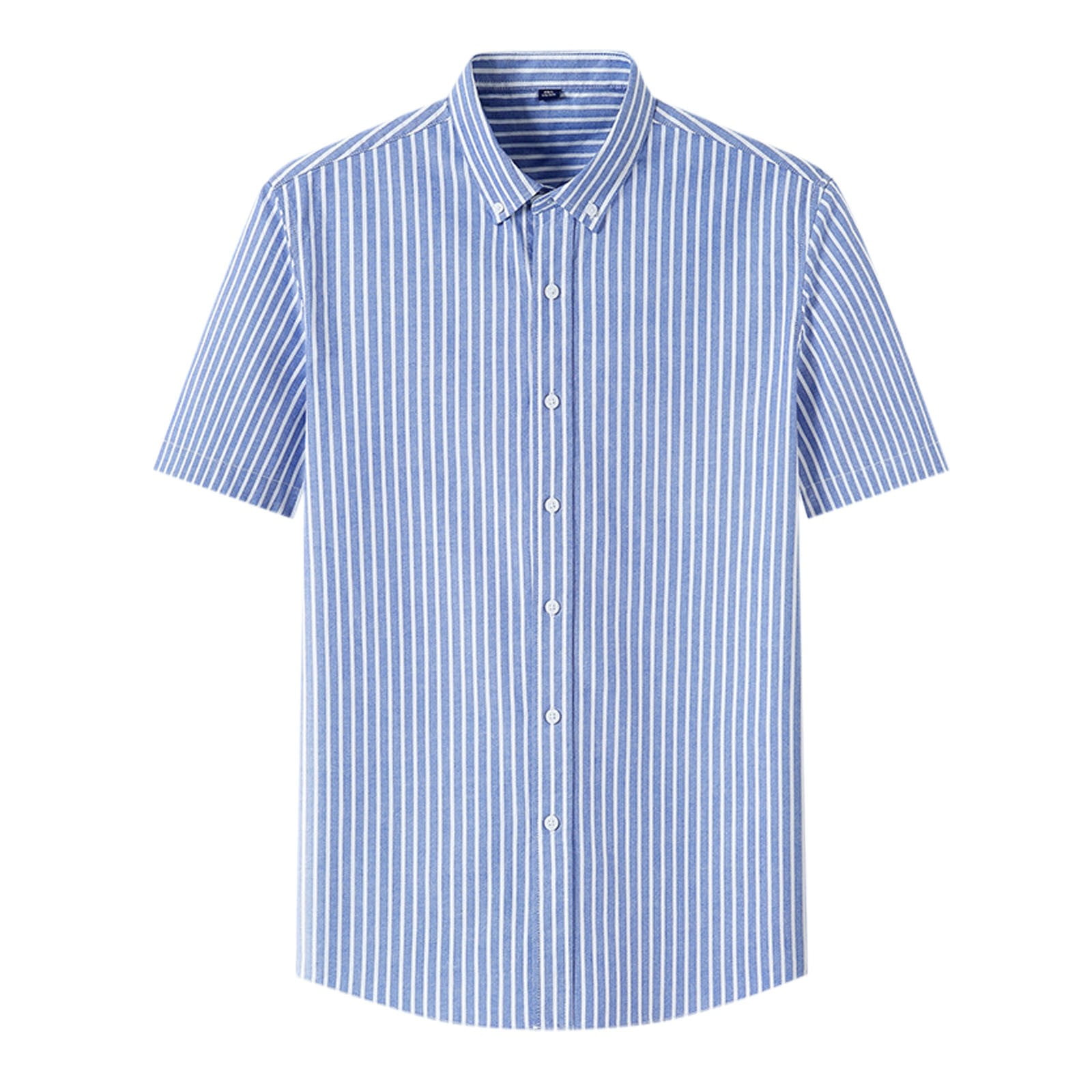 B91xz Mens Shirt Casual Short Sleeve Button Down Shirts Print Dress