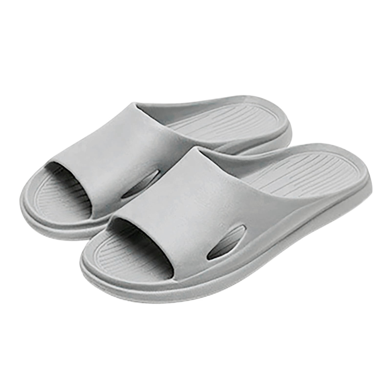 B91xZ Mens Slides Sport Shower Foam Slide Flip Flop Sandals,Gray 9.5 ...