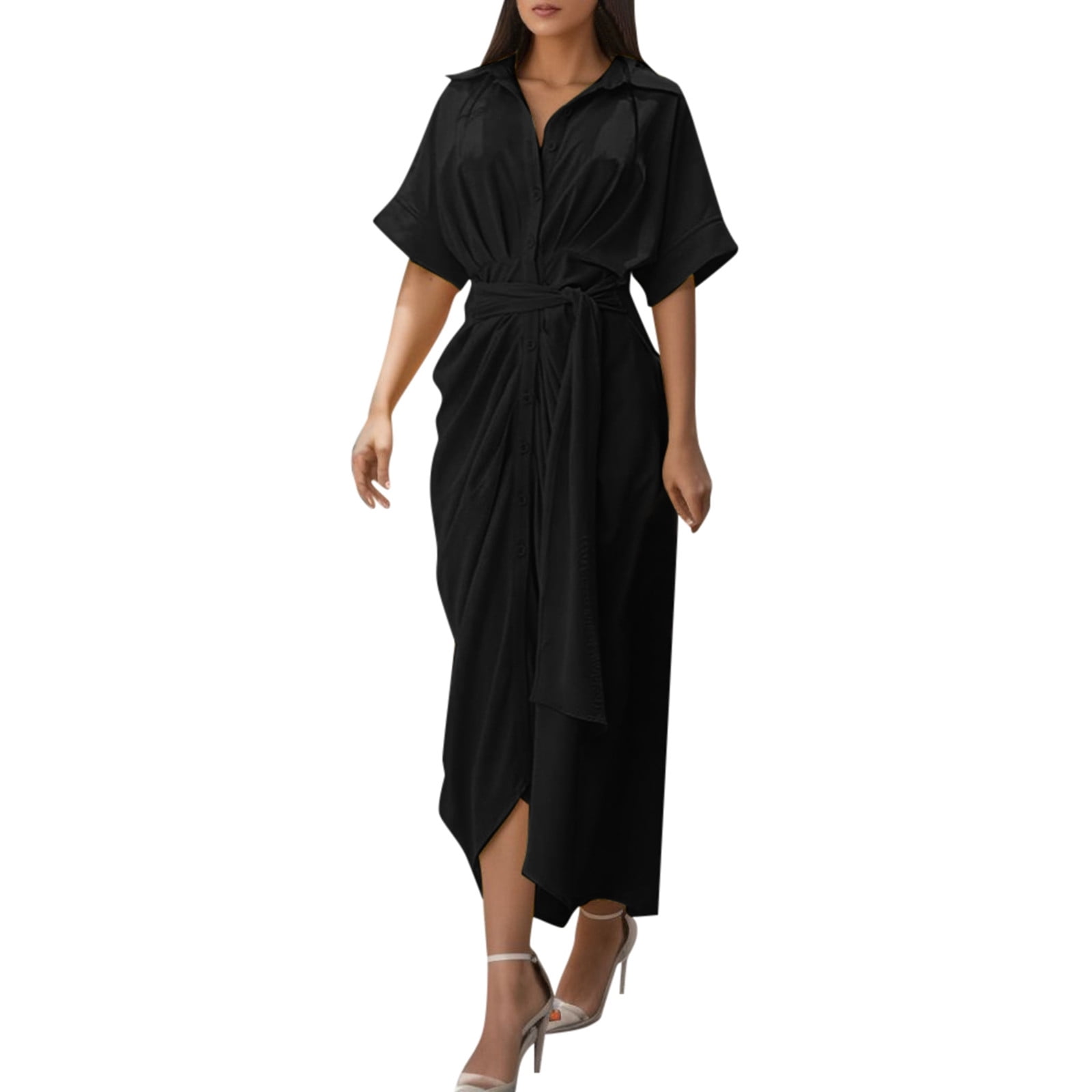 B91xZ Plus Size Dresses for Curvy Women Casual Short Sleeve A-Line ... B91xZ Plus Size Dresses for Curvy Women Casual Short Sleeve A-Line ...