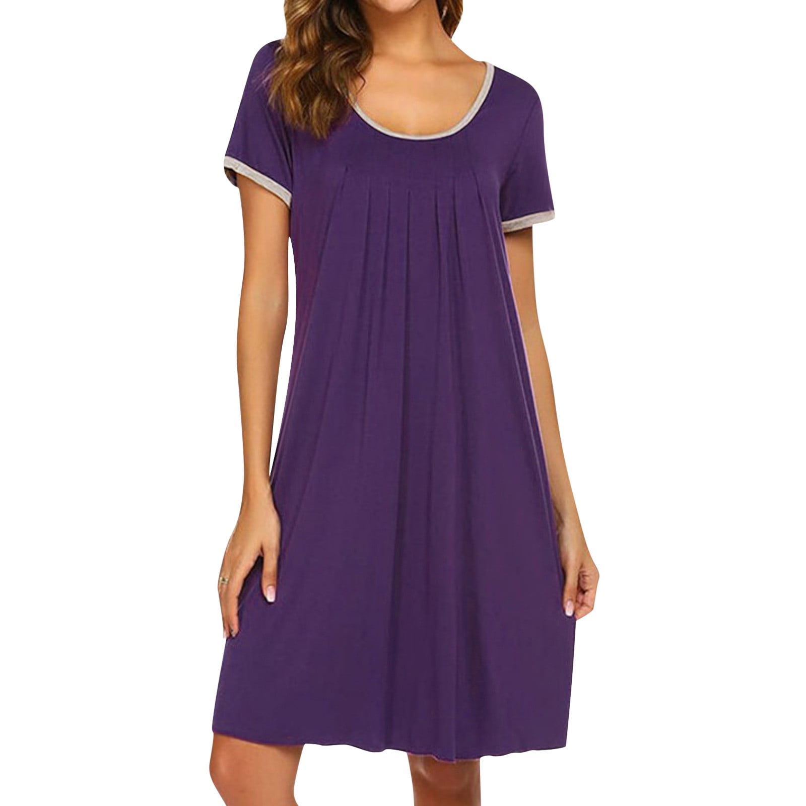 B91xZ Plus Size Dresses for Curvy Women Round Neck Short Sleeve Summer ... B91xZ Plus Size Dresses for Curvy Women Round Neck Short Sleeve Summer ...
