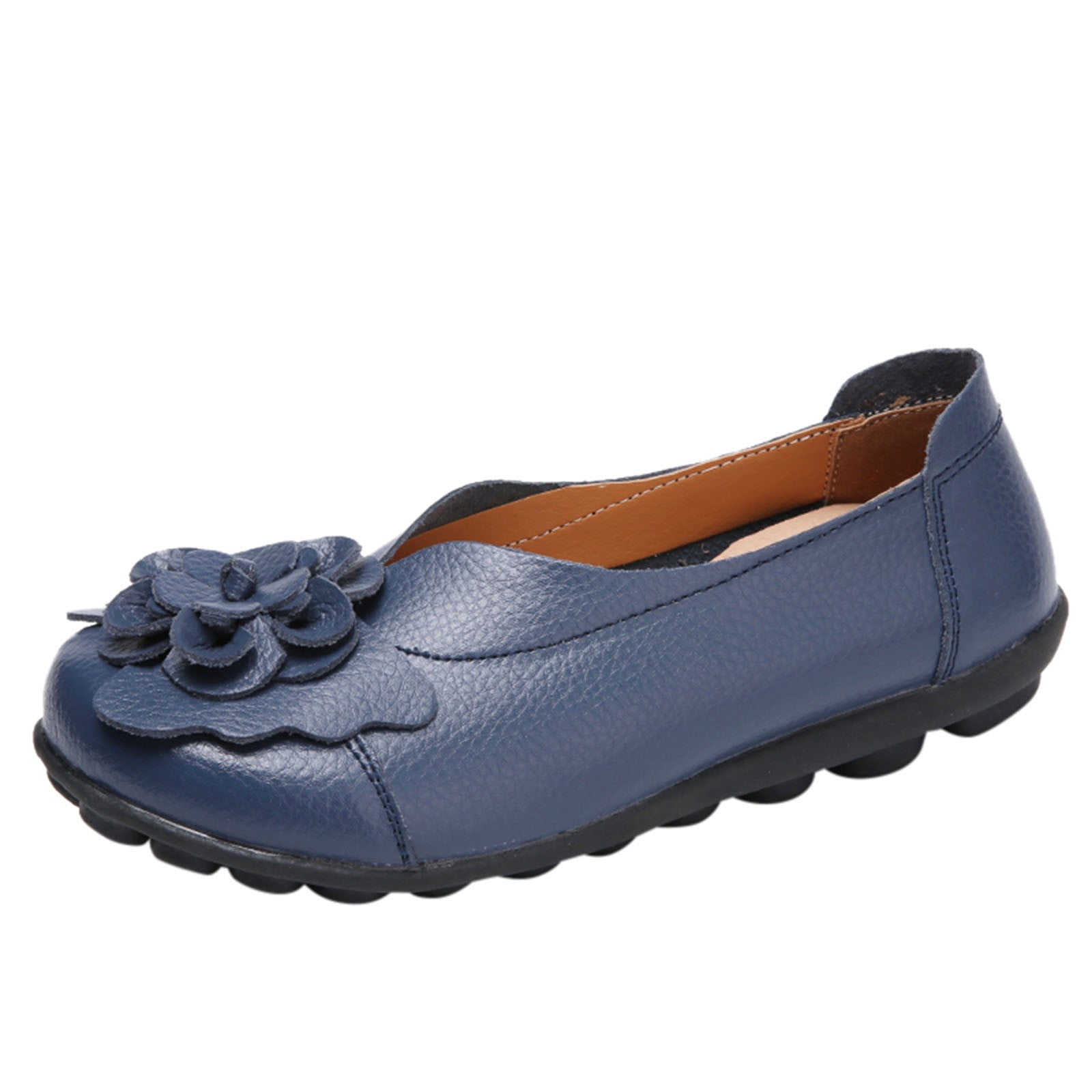 B91xZ Women's Flat Shoes Cute Moc Toe Slip On Comfort Walking Flats ...