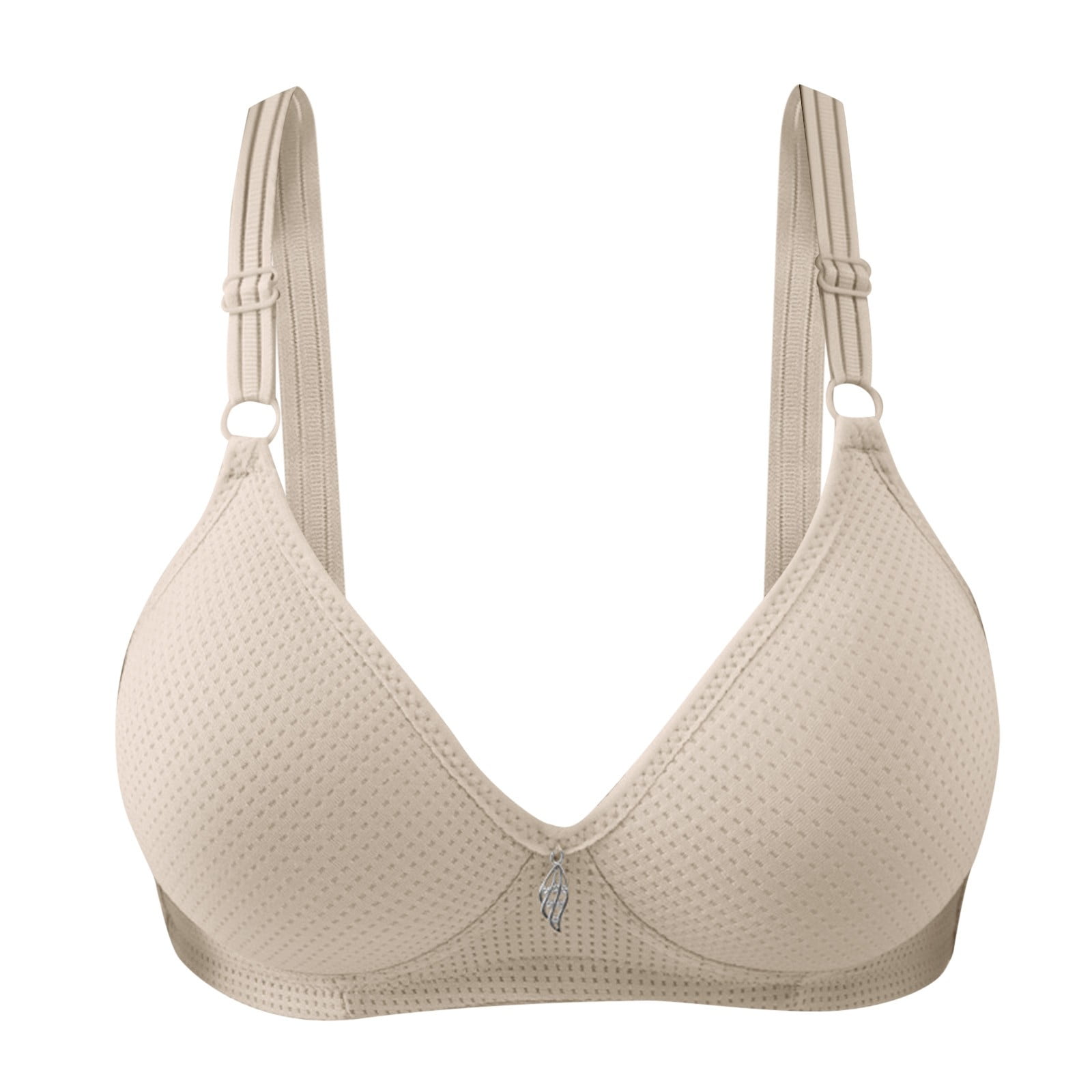 B91xZ Womens Double Support Wireless Bra Comfy Lightly Lined T-Shirt ...