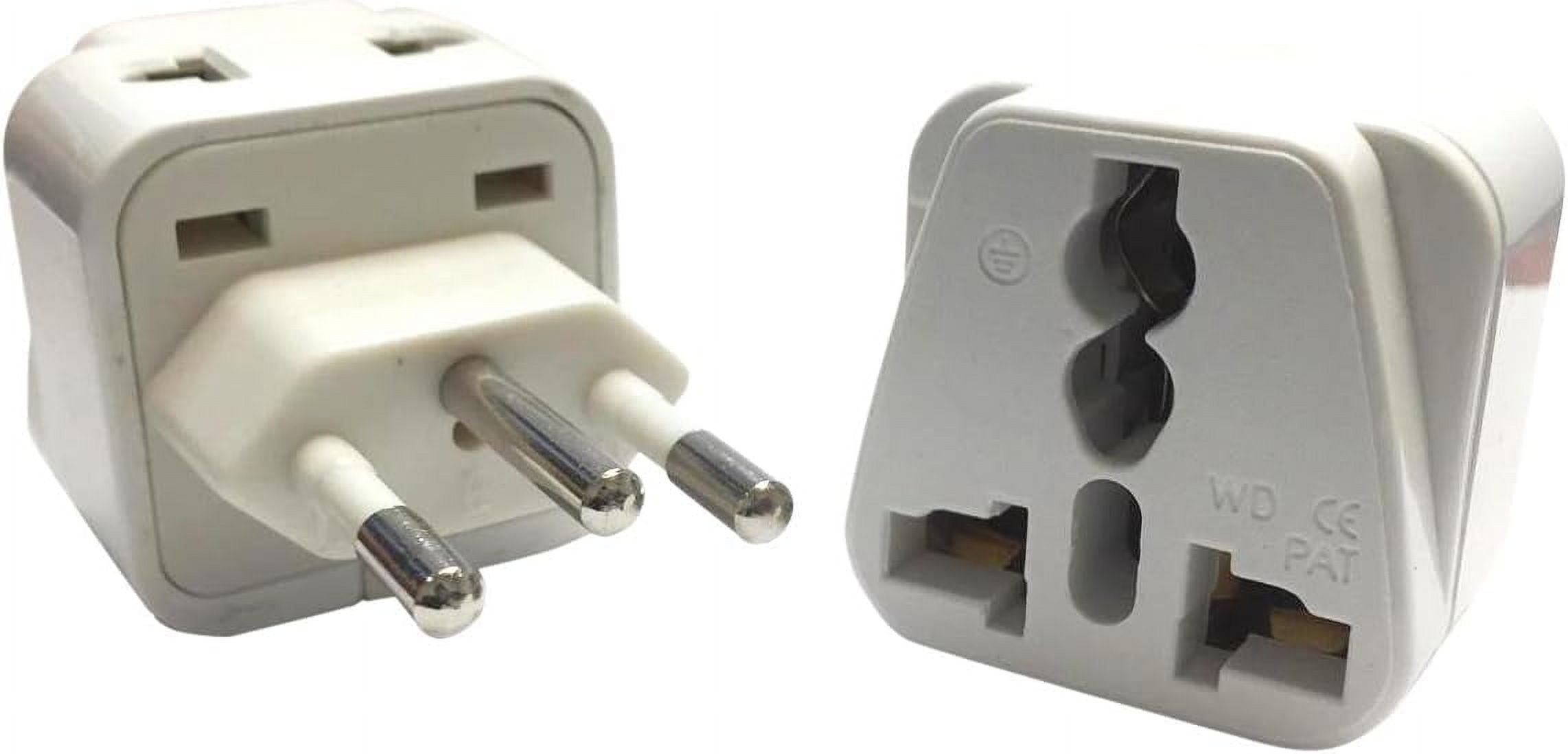 BA-13 Grounded Universal 2-in-1 Plug Adapter Type N for Brazil & South ...
