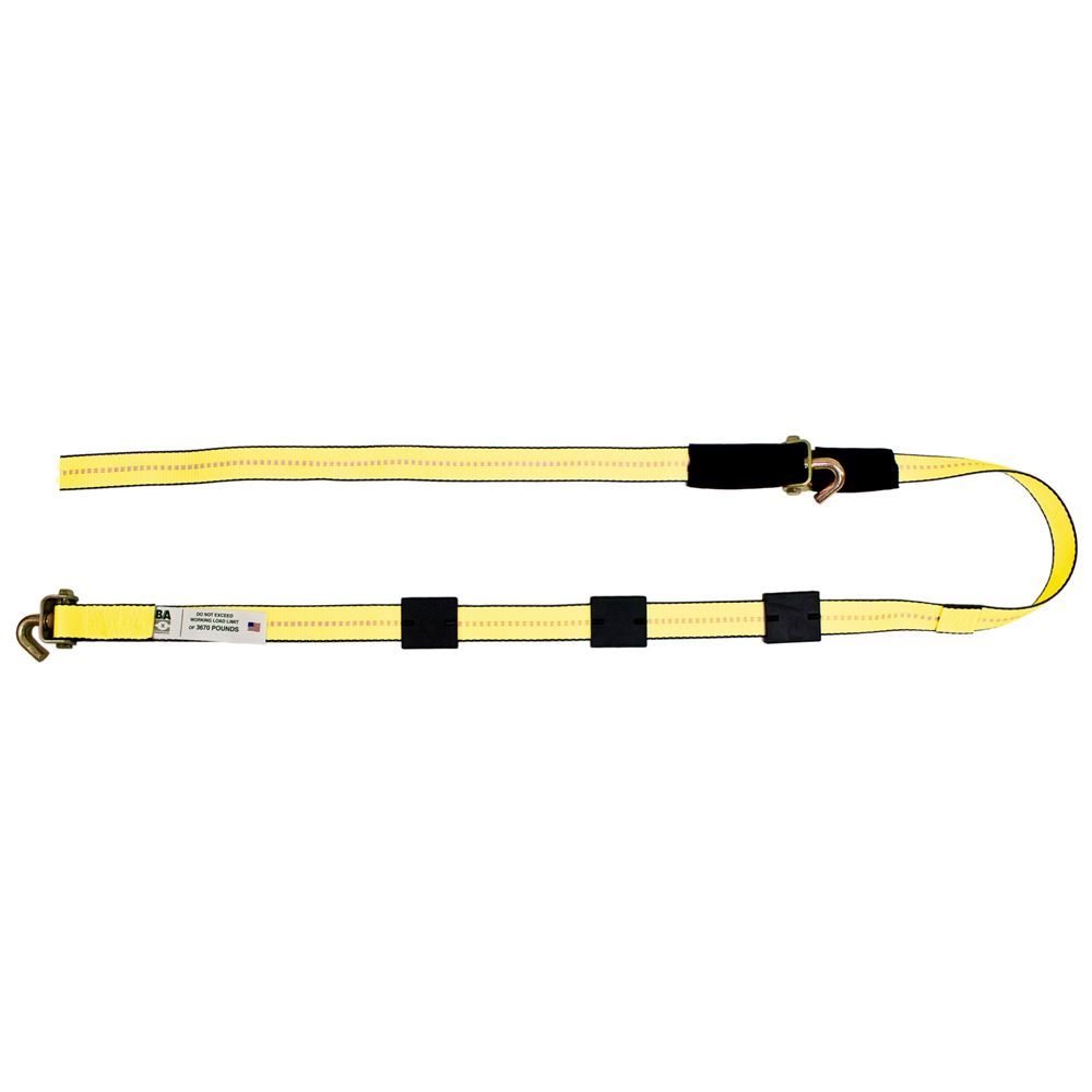 BA Products 2in W x 12' L Heavy Duty Trailer Strap with Swivel J Hooks ...