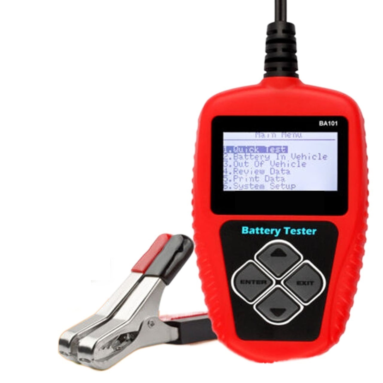 BA101 12V Auto Car Battery Tester Charger Tool 100-2000CCA Automobiles ...