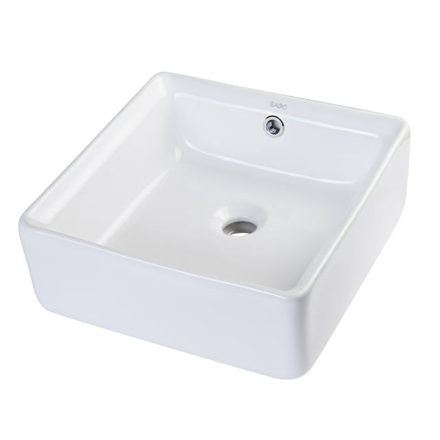 BA130 15" Bathroom Sink Square Vessel Sink - Walmart.com