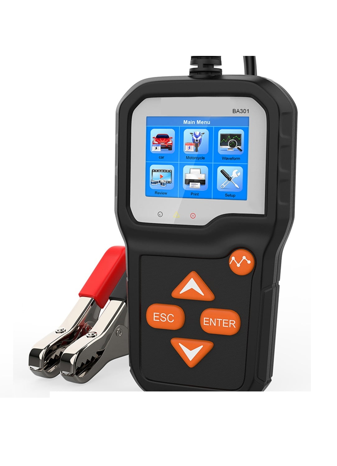 BA301 Car Battery Tester 12V 6V Motorcycle Cranking Test 2000 CCA Boat ...