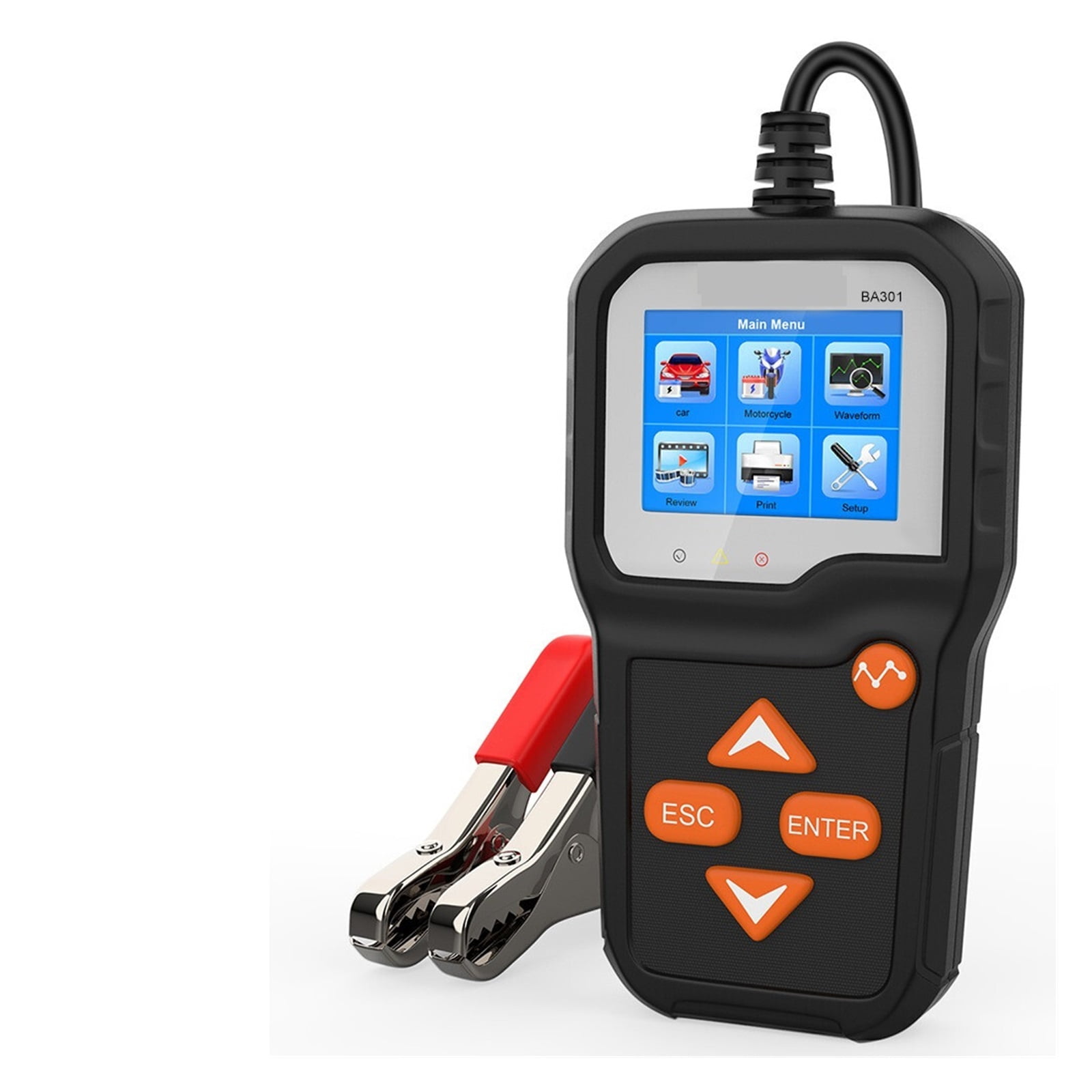 BA301 Car Battery Tester Motorcycle Cranking Test 2000 CCA Boat ...