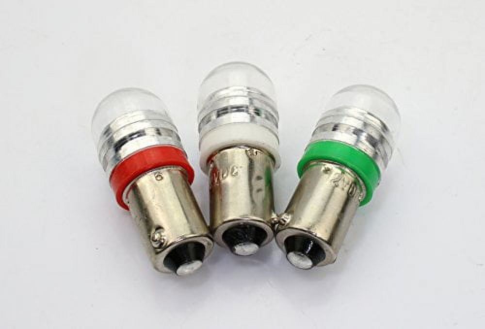 BA9S LED Bulb - 12 Volt DC - Super Bright 70 Lumen - T10, T5 Auto RV ...