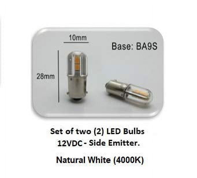 BA9S LED Bulb - 12V Natural White LED - 60 LUMEN Auto Map Dome ...