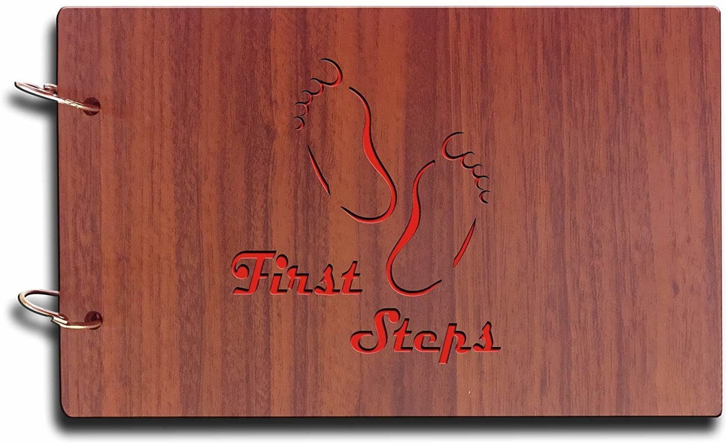 BAADSHAH Timeless Memories Handcrafted Wooden Photo Album for Cherished ...