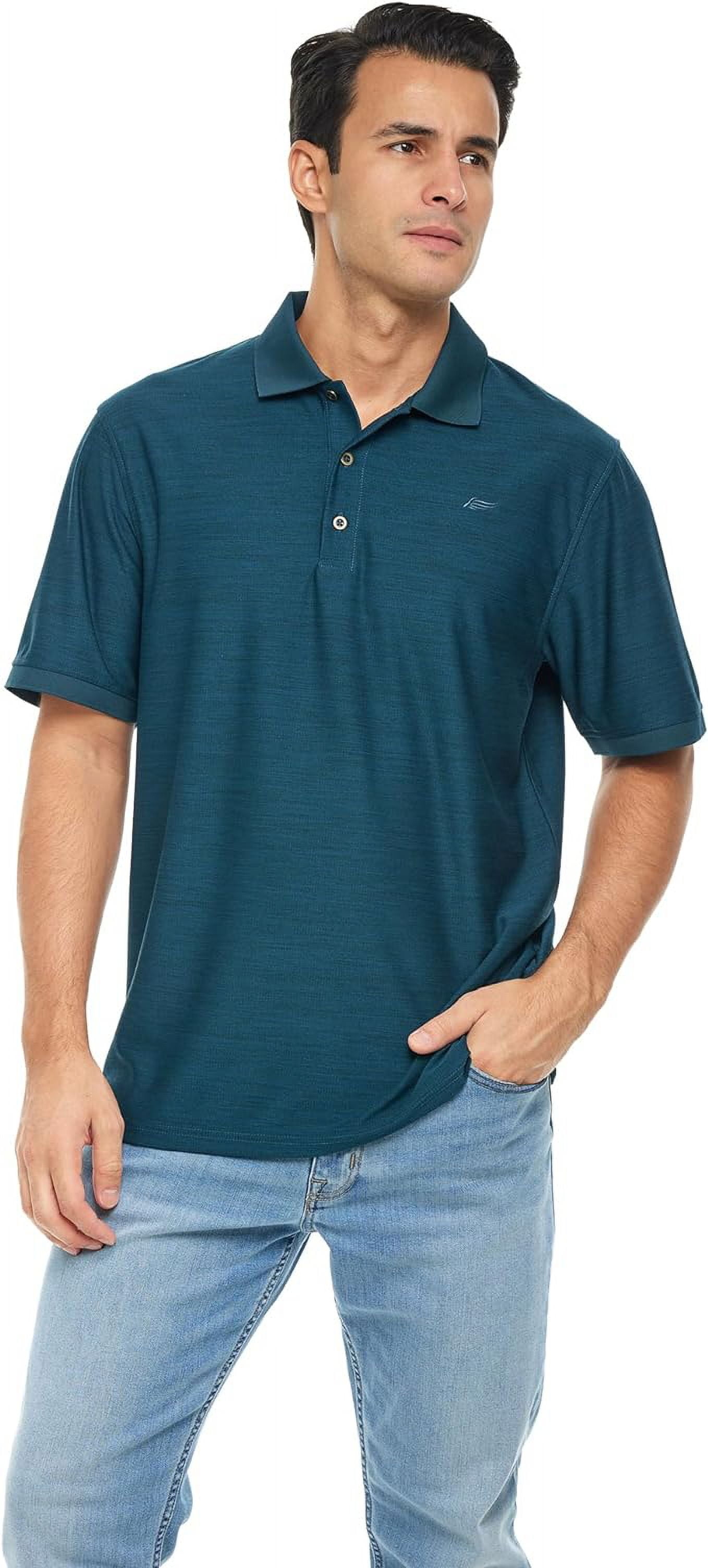 BAAZ Mens Eco Performance Polo, Loch Ness Green, Small - Walmart.com