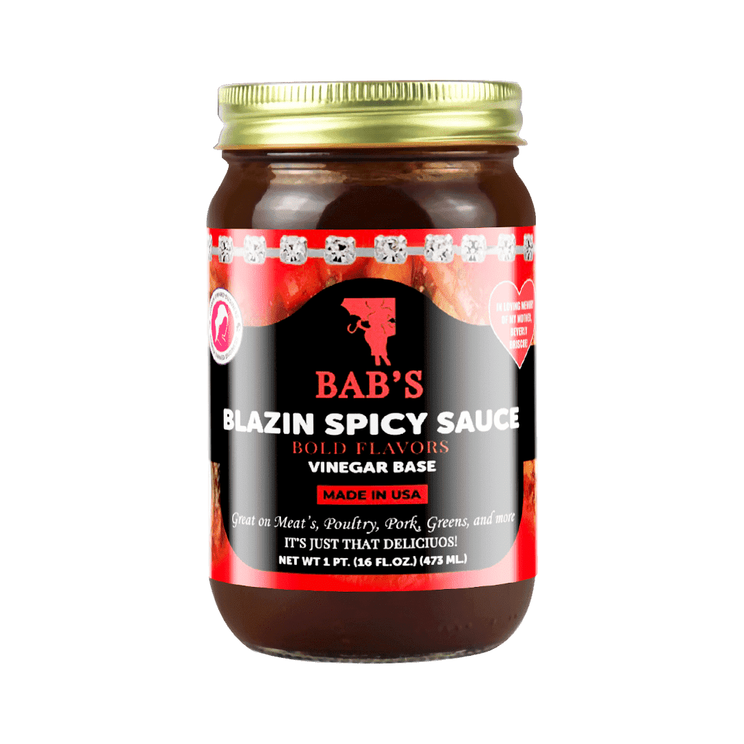 BABS Blazin Spicy Sauce, Gluten Free, 16 OZ Pint, Gluten Free, Clean ...