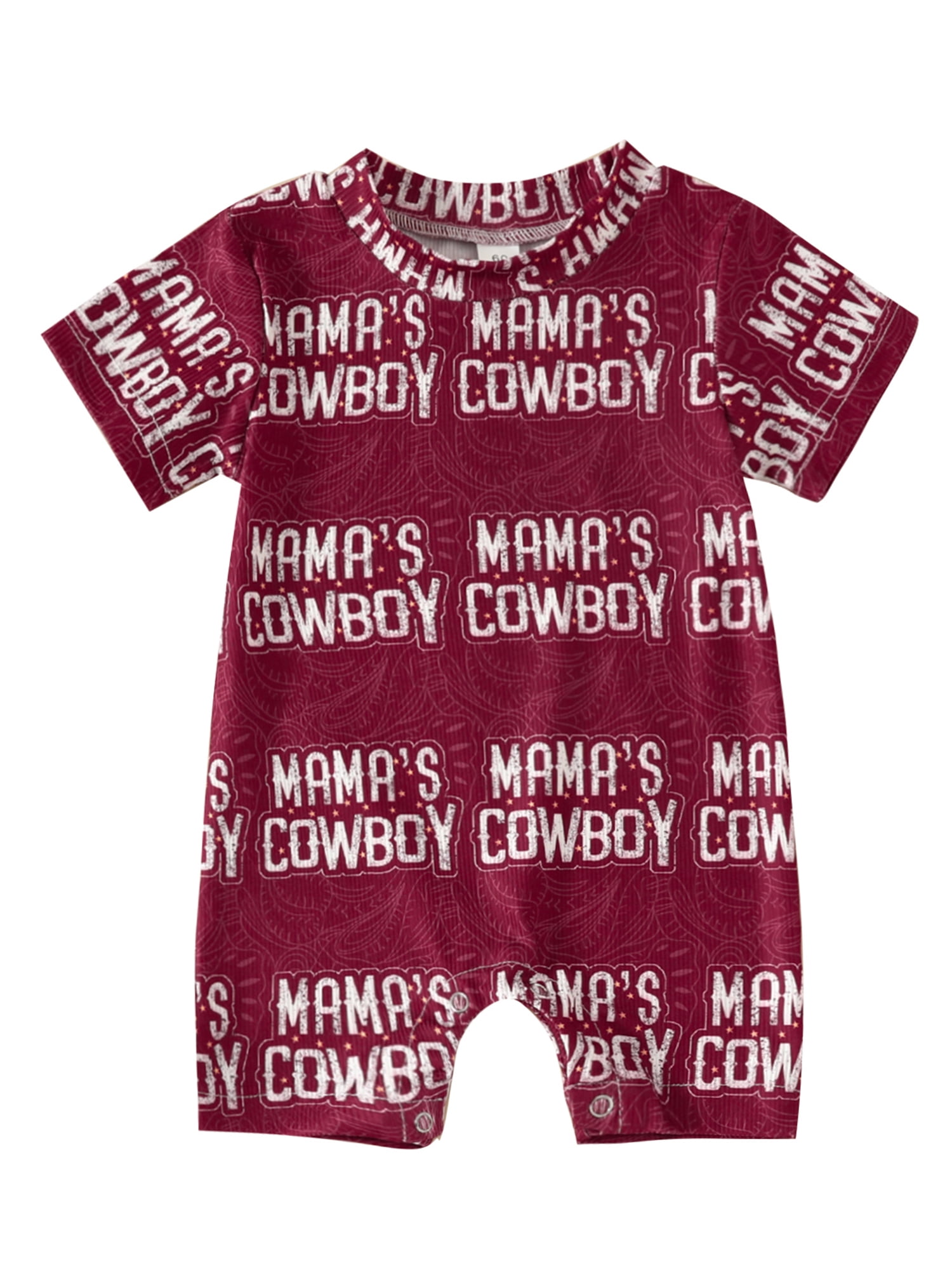 BABAMOON 4th of July Newborn Baby Girl Boy Jumpsuit Short Sleeve Cow Print Romper One Piece ...