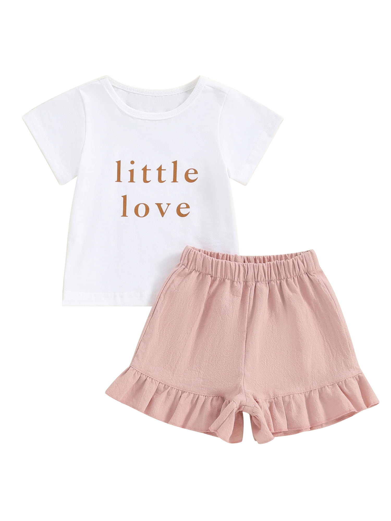 BABAMOON Infant Toddler Baby Girl Summer Outfit Letter Print Short ... BABAMOON Infant Toddler Baby Girl Summer Outfit Letter Print Short ...