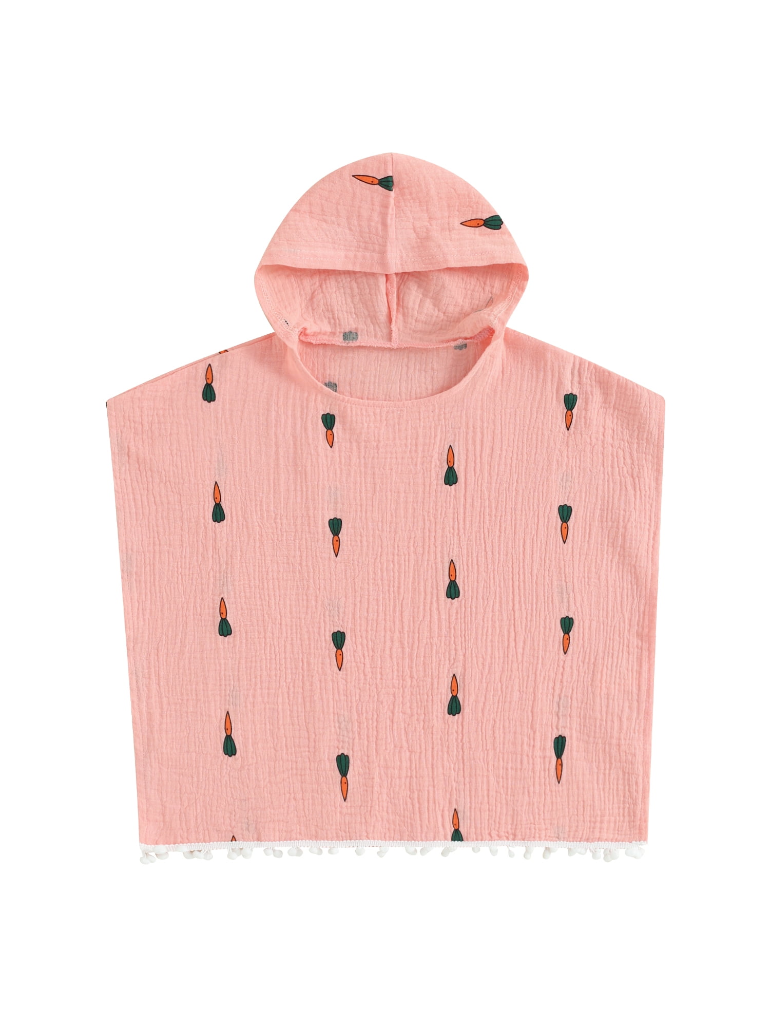 BABAMOON Toddler Baby Girls Swimsuit Cover up Cherry/Carrot/Cactus ...