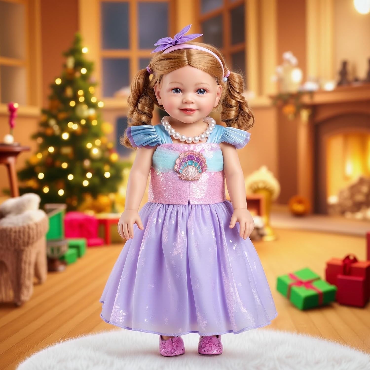 BABESIDE 18 inch American Cute Girl Doll Baby Doll with Princess Style ...