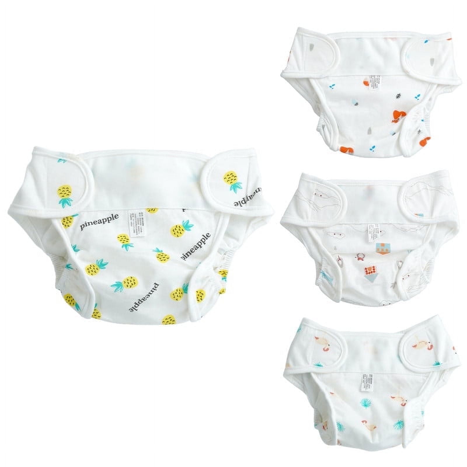 BABESIDE 4 Pcs Reborn Baby Doll Diapers Reusable for 17-24 Inch Baby ...