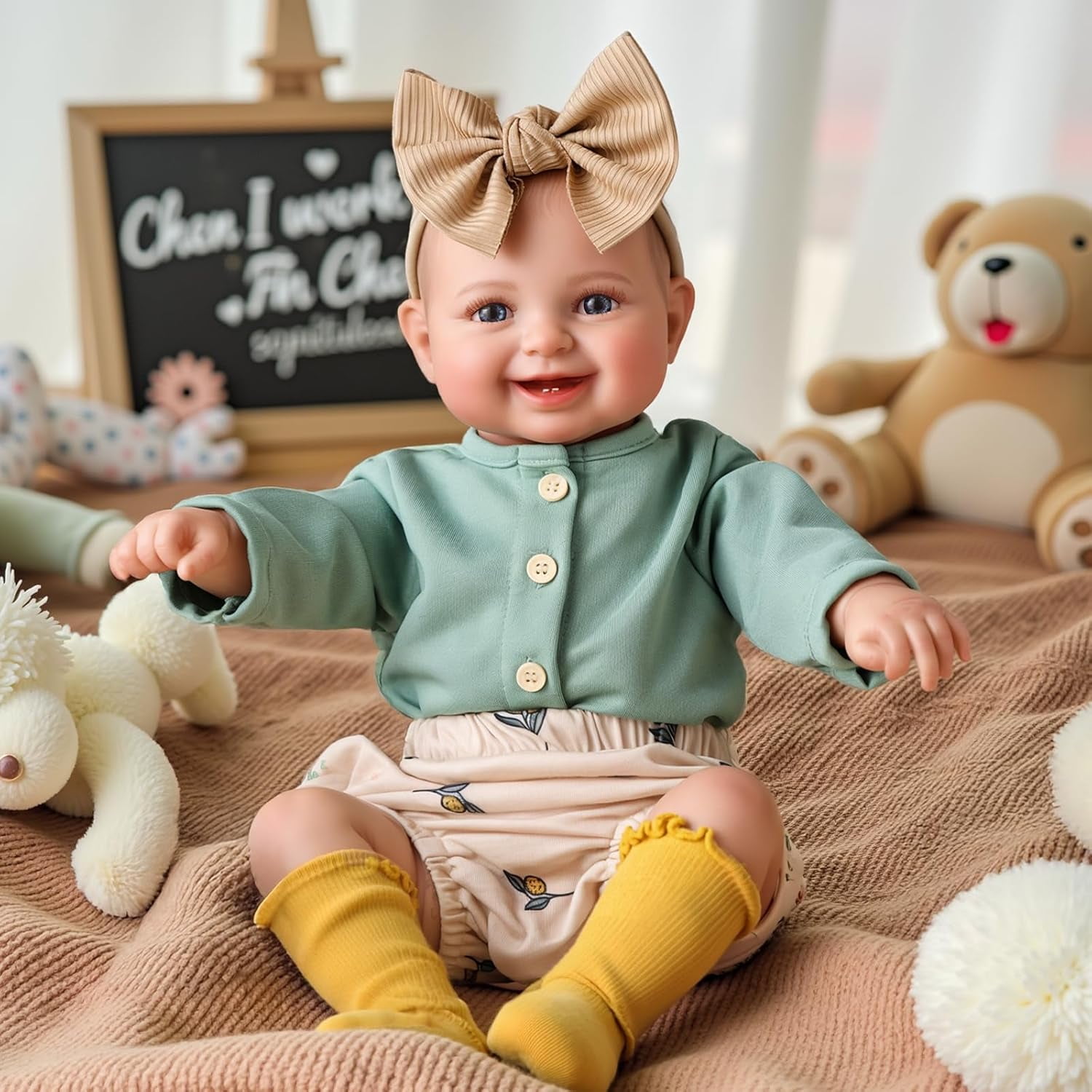 BABESIDE Lifelike Reborn Baby Dolls Malia - 20-inch Soft Vinyl Realistic-Newborn Baby Doll ...