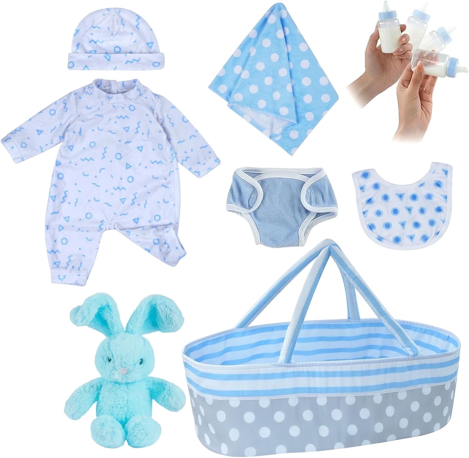 Babeside Reborn Baby Accessories with Soft Cloth Body for 17-22 in Doll ...