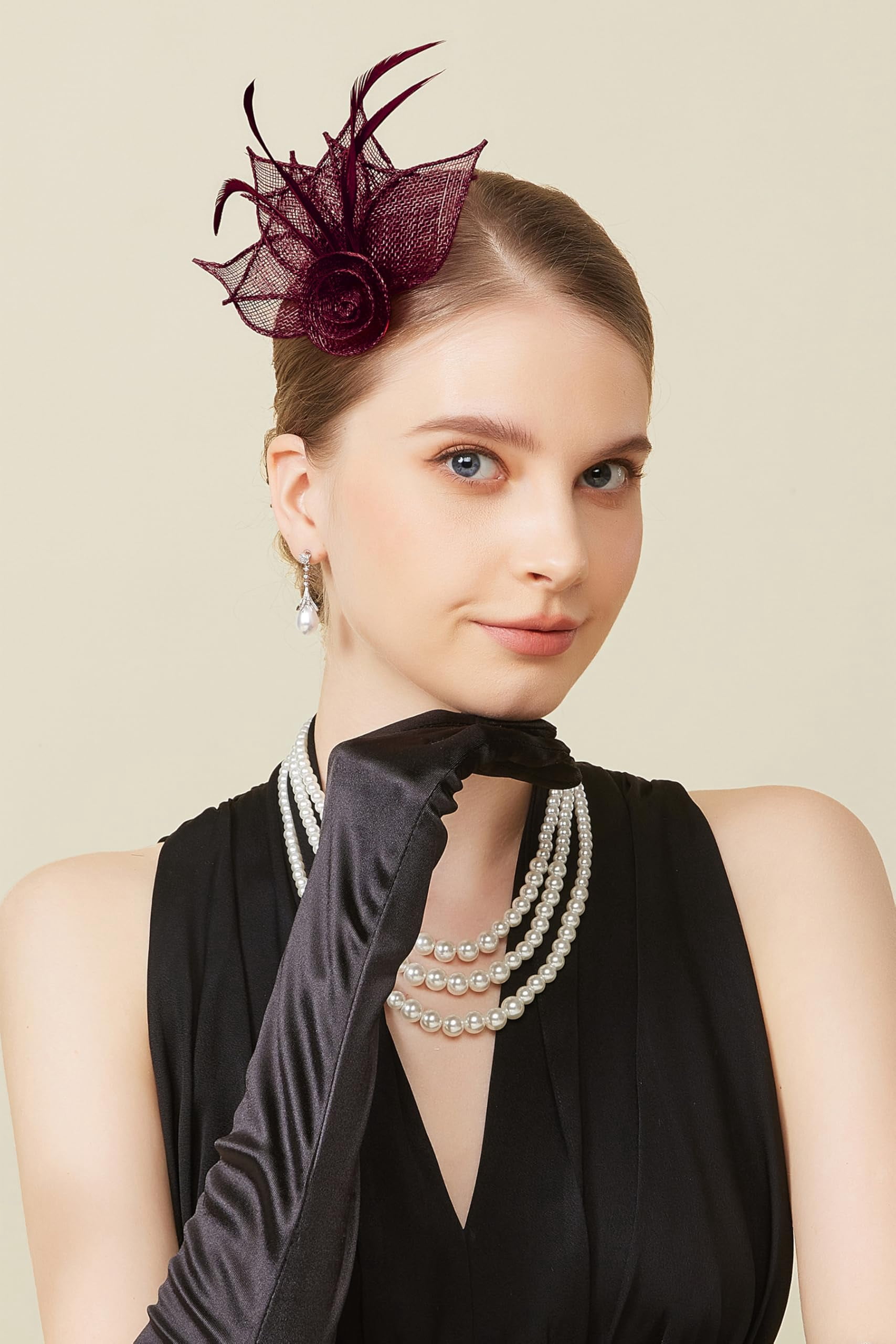 BABEYOND Fascinators Hats for Women - Tea Party Hat Kentucky Fascinator ...