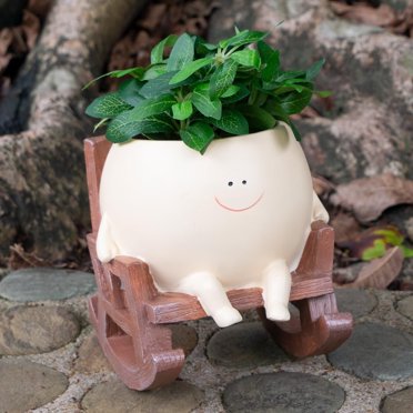 Woodland Pulse Scented Flower Pot, Feels Good to Hold, Beige DISC Plant ...