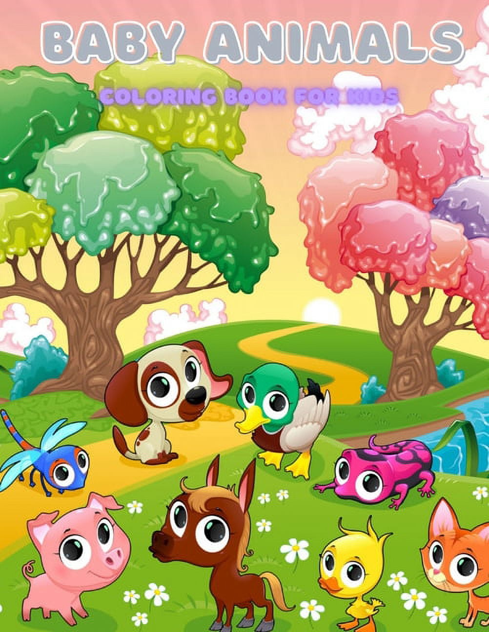 BABY ANIMALS - Coloring Book For Kids (Paperback) - Walmart.com