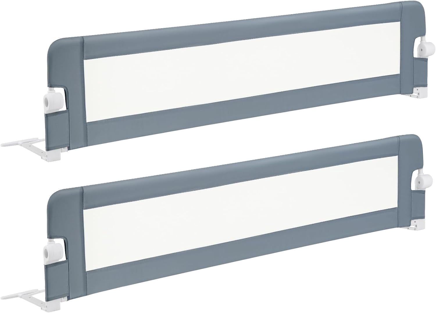 BABY JOY Bed Rails for Toddlers, Extra Long, Swing Down Safety Bed ...