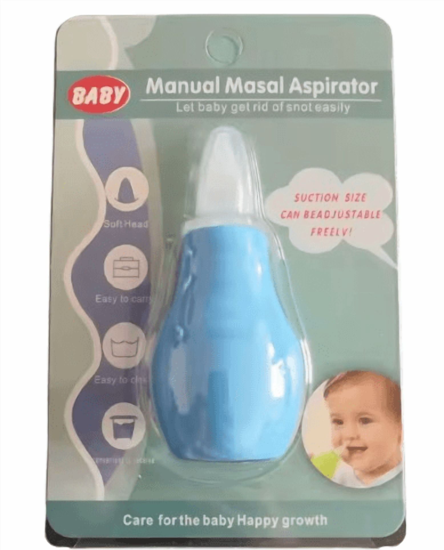 BABY Manual Masal Aspirator Soft Head Easy to Carry Manual Baby Nasal ...