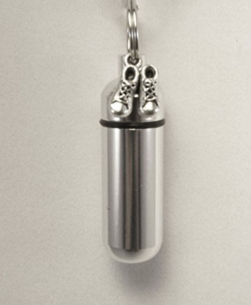 BABY SHOES Child/Infant CREMATION URN Keepsake with ENGRAVED HEART ...